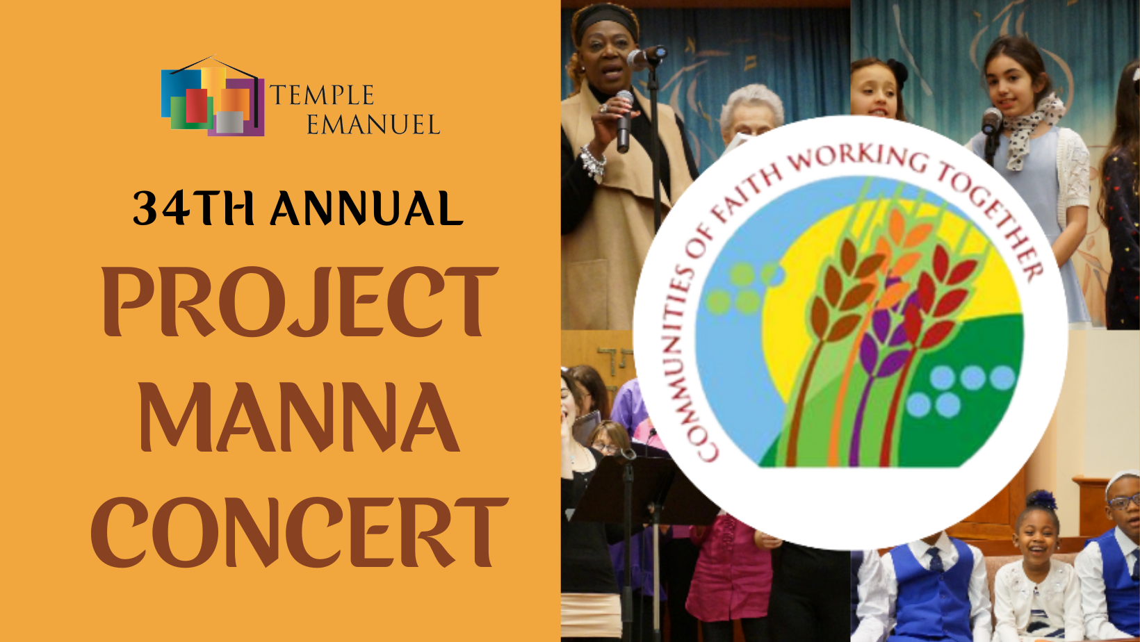 34th Annual Project Manna Concert - Temple Emanuel
